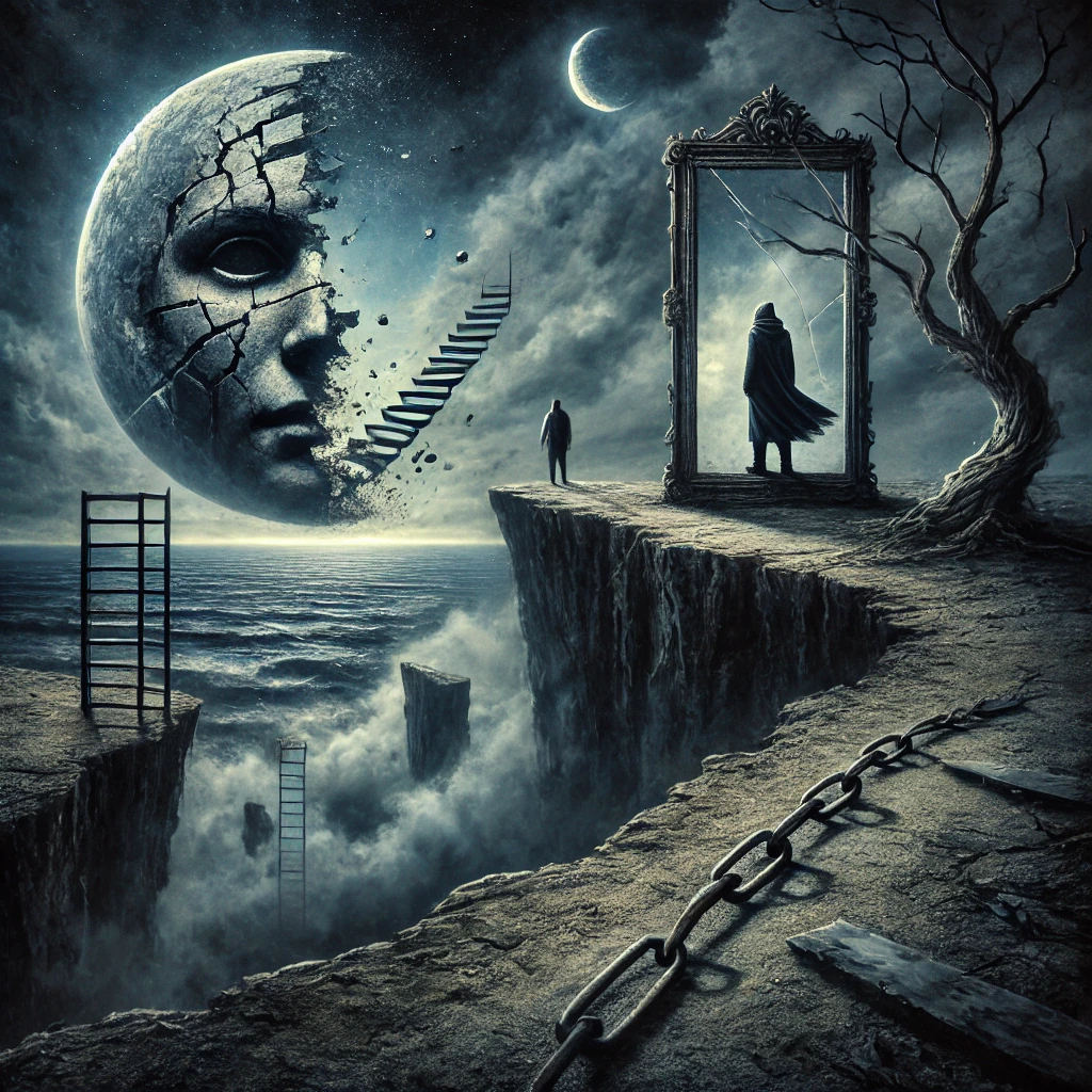 The thin horizon line at the boundaries of the Tragic Nature of Human ...